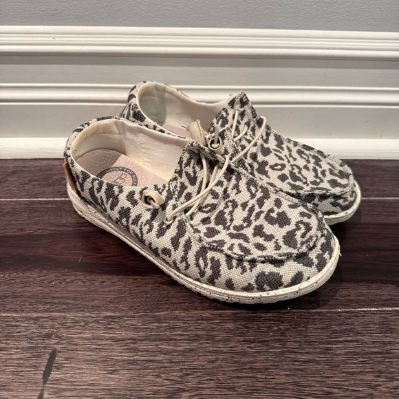 Hey Dude | Shoes | Hey Dude Womens Leopard Print Flats | Poshmark